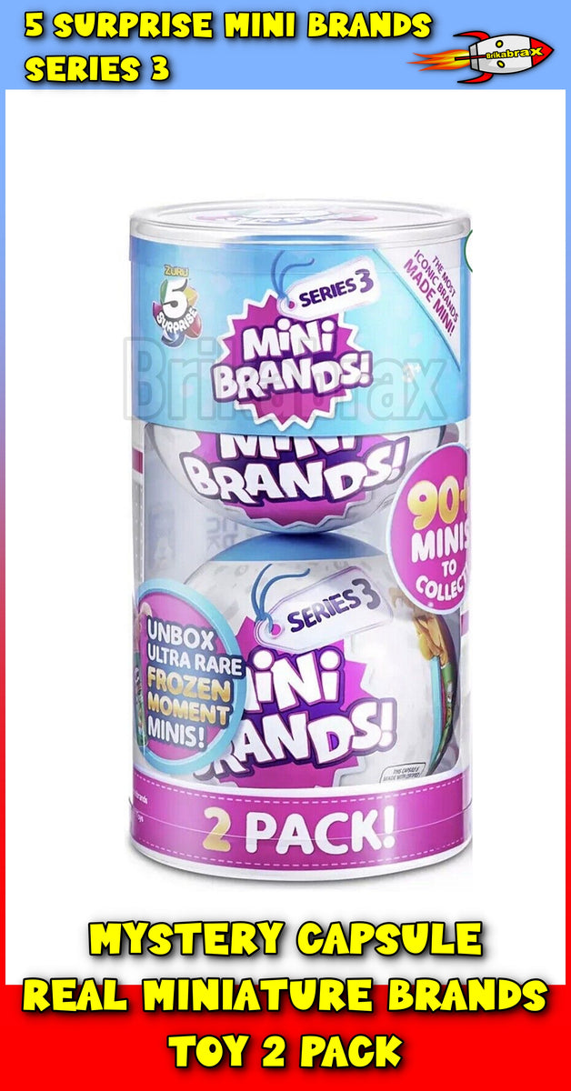 5 Surprise Mini Brands Series 3 Mystery Capsule Real Miniature Brands ...