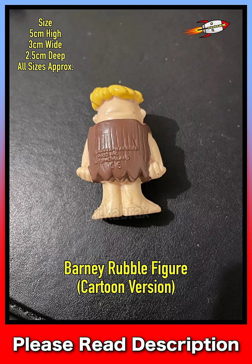 Barney Rubble Figurine (Cartoon Version) PVC Plastic Hanna Barbera 199 ...