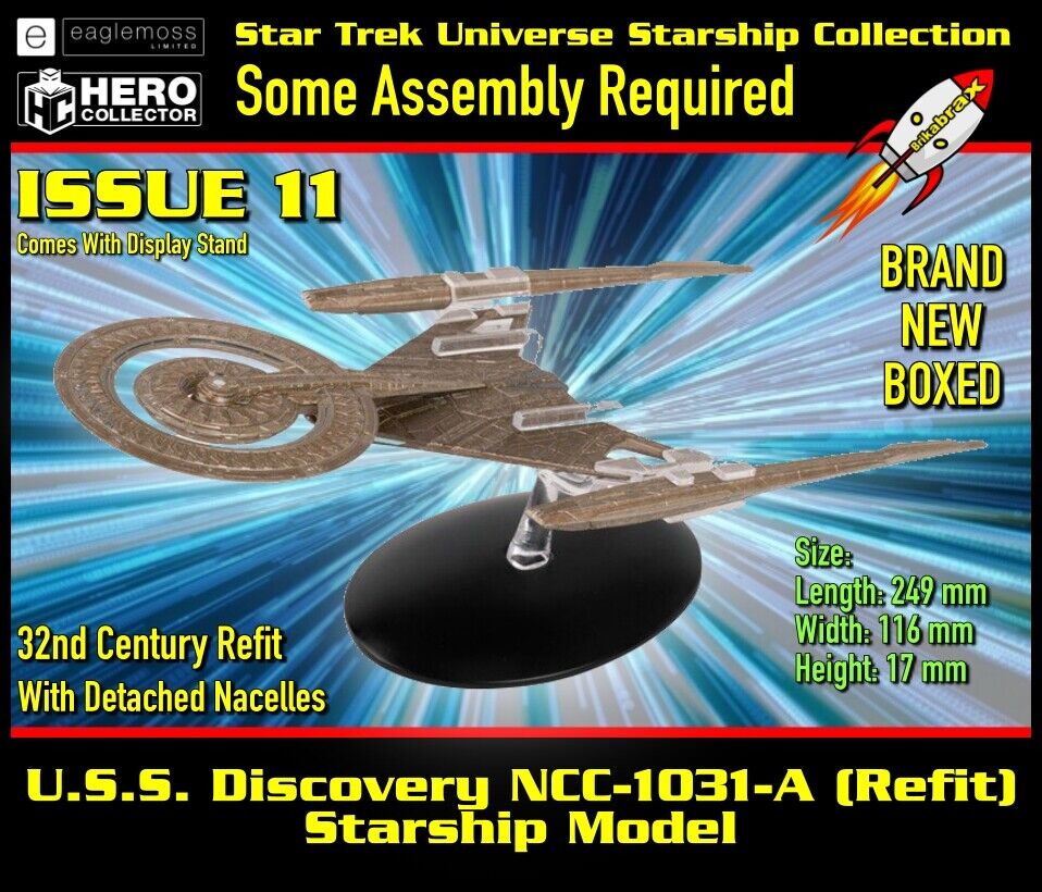 Eaglemoss Star Trek USS Discovery NCC-1031-A (32nd Century REFIT) Mode ...