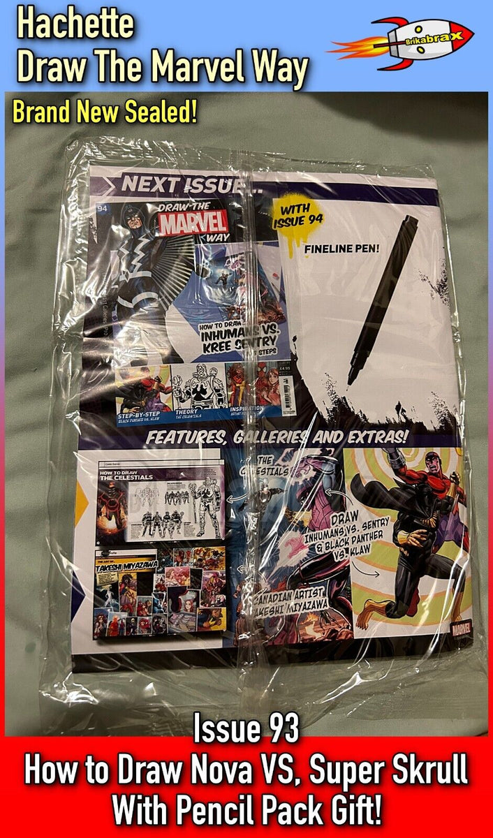 Hachette Part Works: Draw The Marvel Way Issue 93 With Pencil Pack - N ...