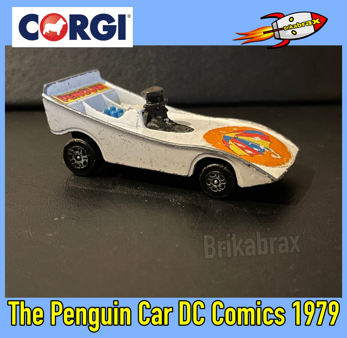 Corgi Toy Car: The Penguin Car DC Comics 1979 – Brikabrax.com